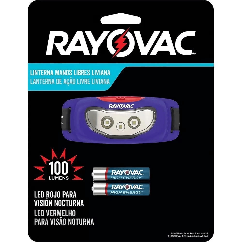 Lanterna Para Cabeça Mãos Livres - Rayovac - Resseg