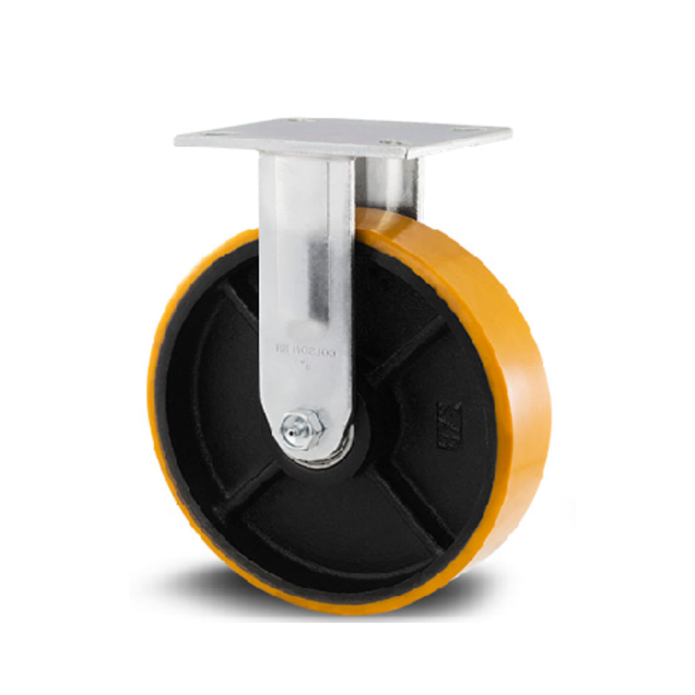 Rodizio fixo 5pol ferro com PU Colson - Resseg