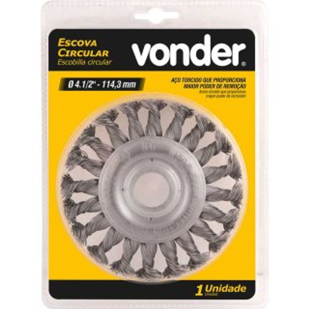 Escova circular torcida VONDER - Resseg