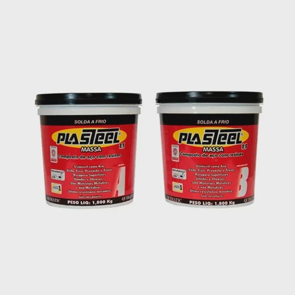 Plasteel Massa 4:1 Solda a Frio Quimatic - Resseg