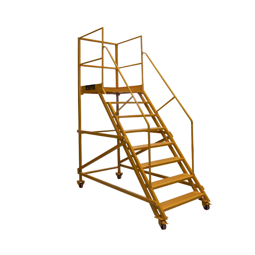 Escada plataforma 2 metros com 7 degraus fortis - Resseg